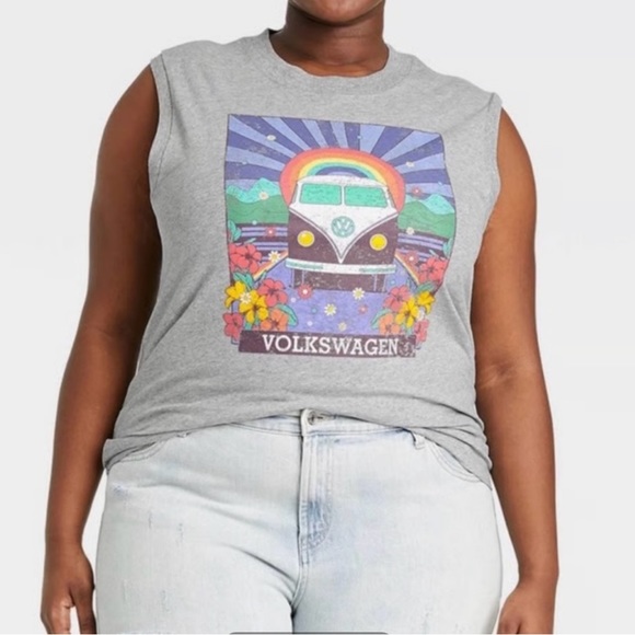 Volkswagen | Tops | Volkswagen Groovy Retro Bus Tank Top | Poshmark